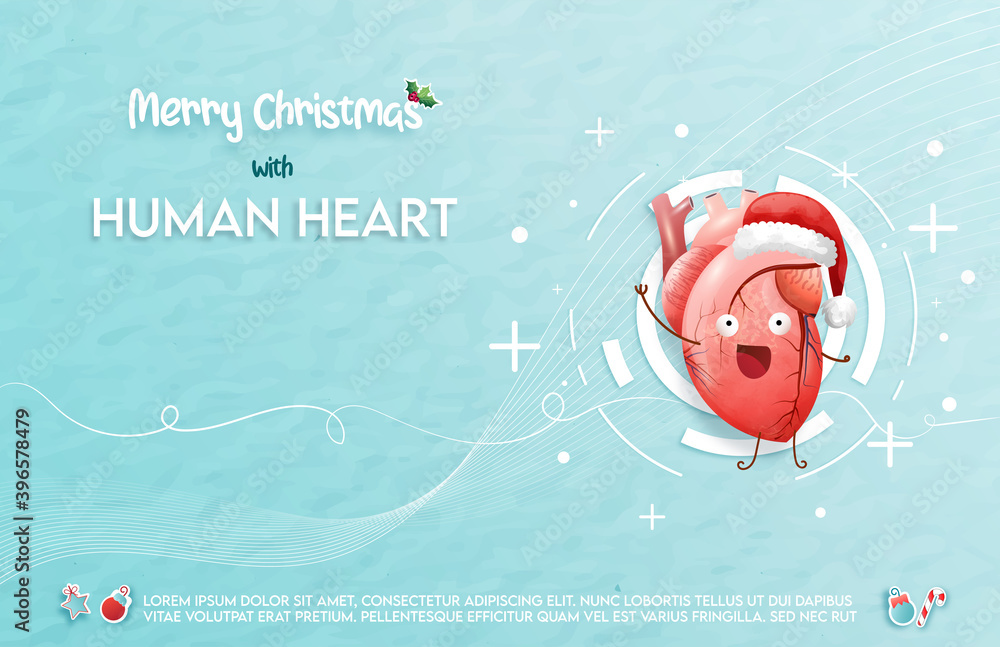 The human heart celebrates Christmas eve. A concept hospital for ...