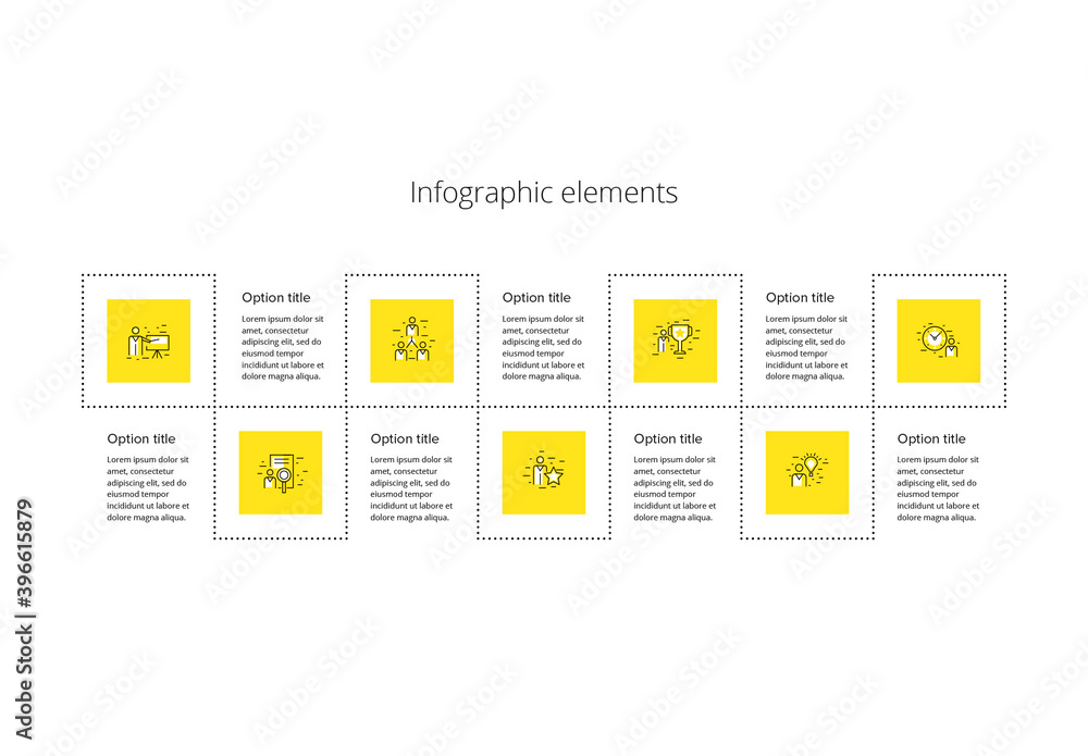 7 Step Infographic Stock Template | Adobe Stock