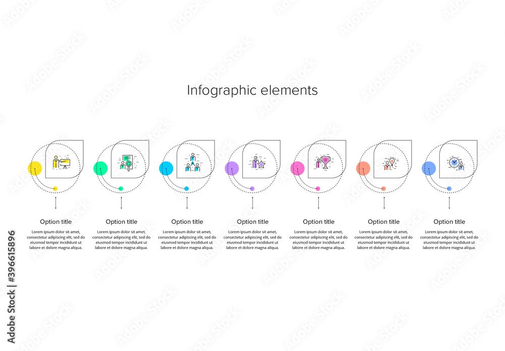 7 Step Infographic Stock Template | Adobe Stock