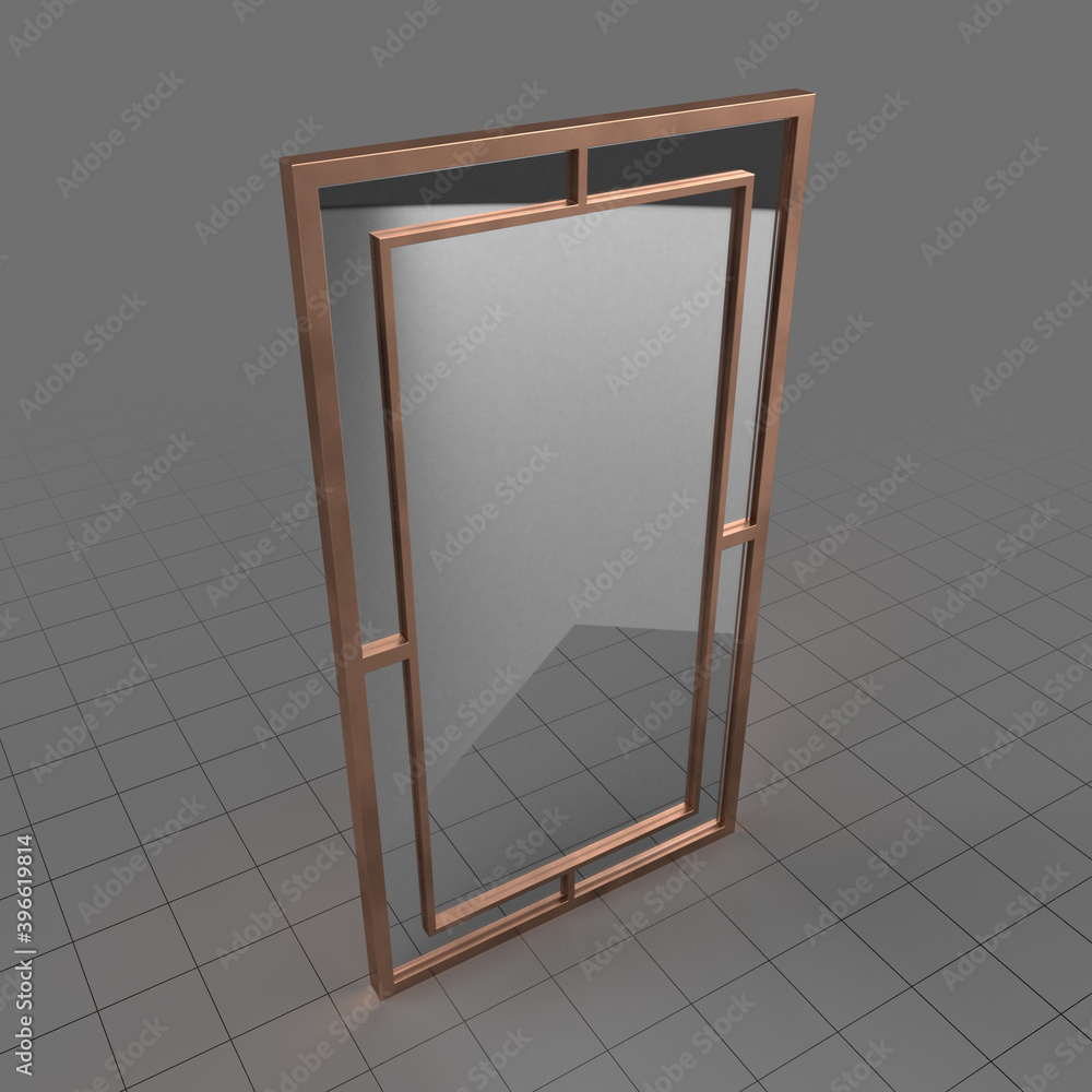 Rectangular wall mirror Stock 3D asset | Adobe Stock