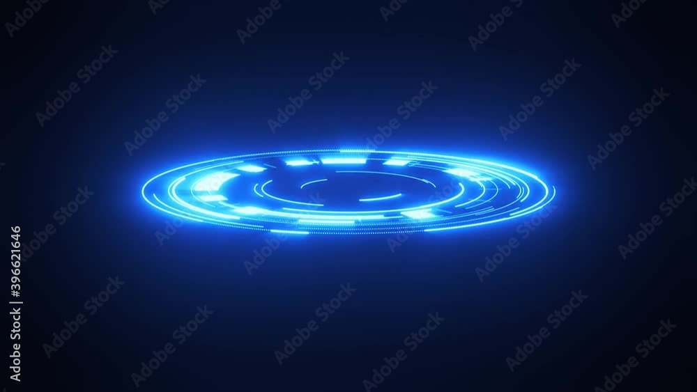 Hud Infographics Action Fx Animation/ 4k animation of business hi-tech ...