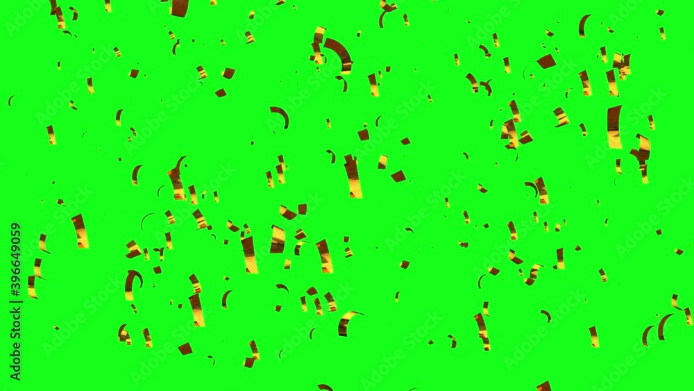 Gold confetti falling celebration party carnival festival happy ...