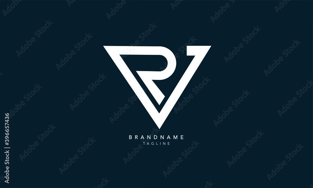 Alphabet letters Initials Monogram logo RV, VR, R and V Stock Vector ...