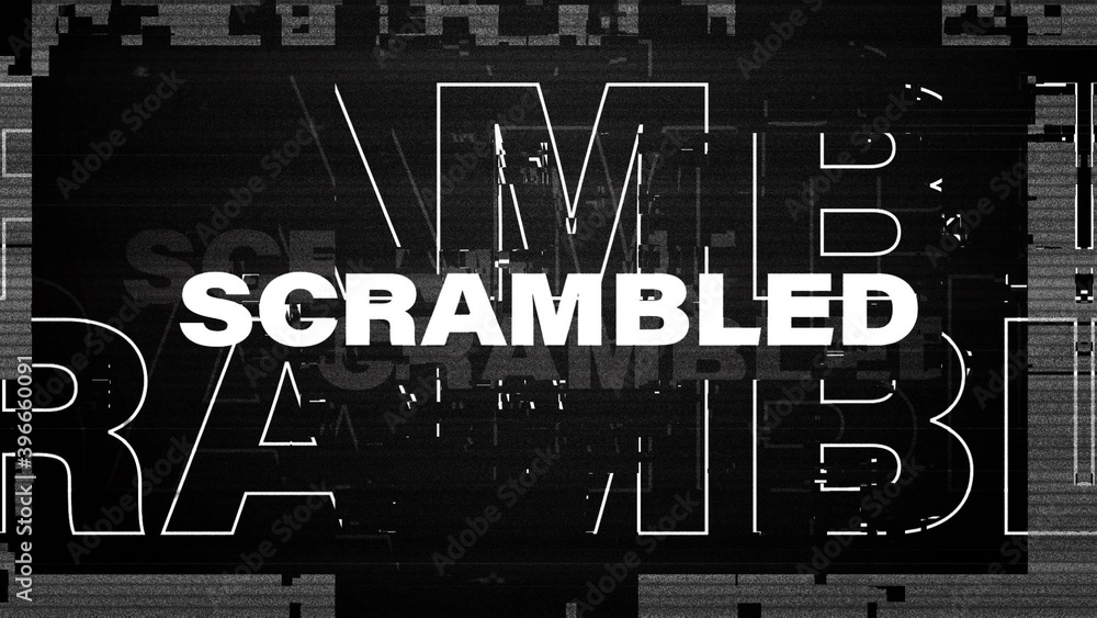 Scrambled Retro Tv Opener Stock Template | Adobe Stock