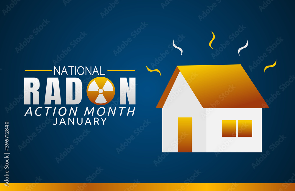 vector graphic of national radon action month good for national radon ...