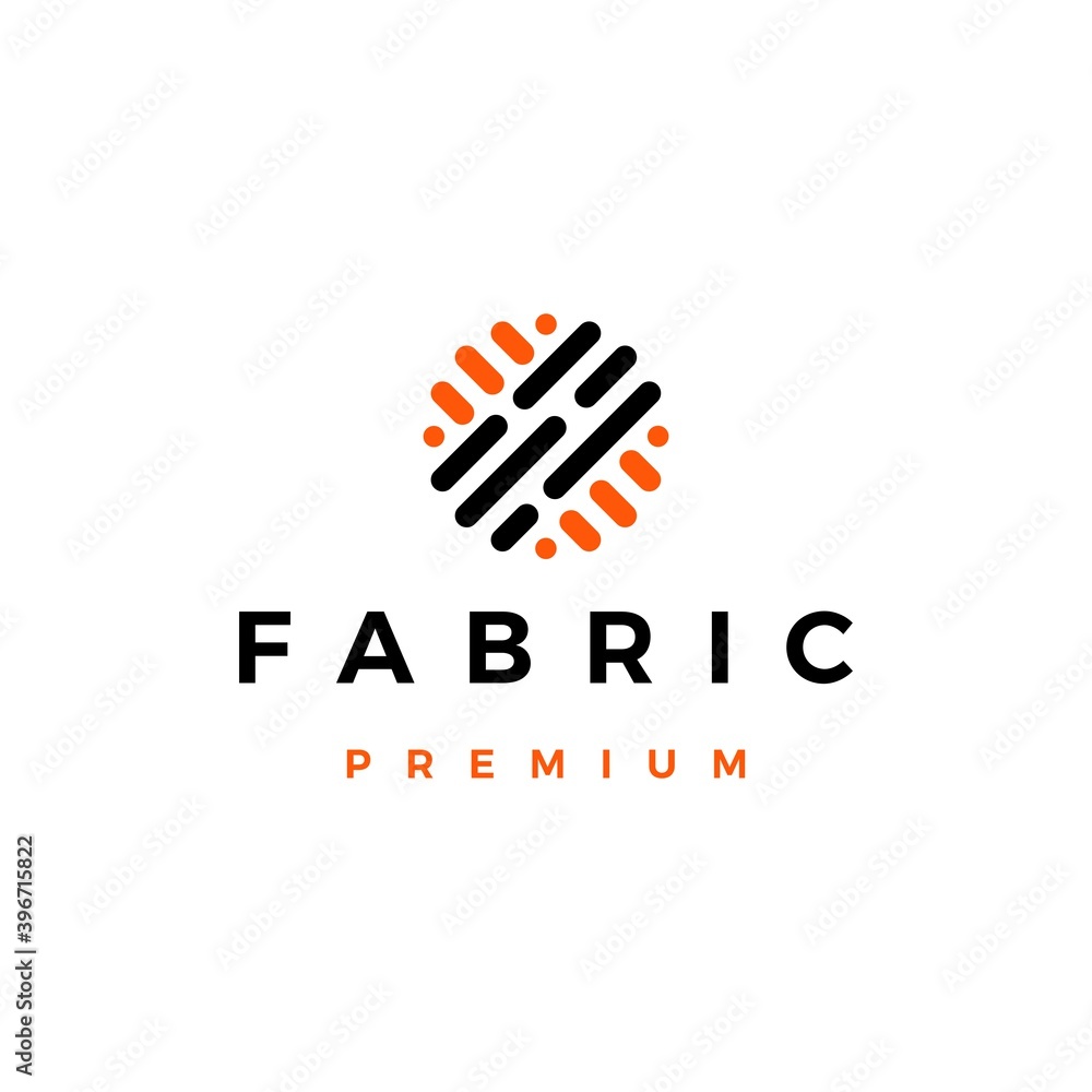 fabric logo vector icon illustration Stock Vector | Adobe Stock