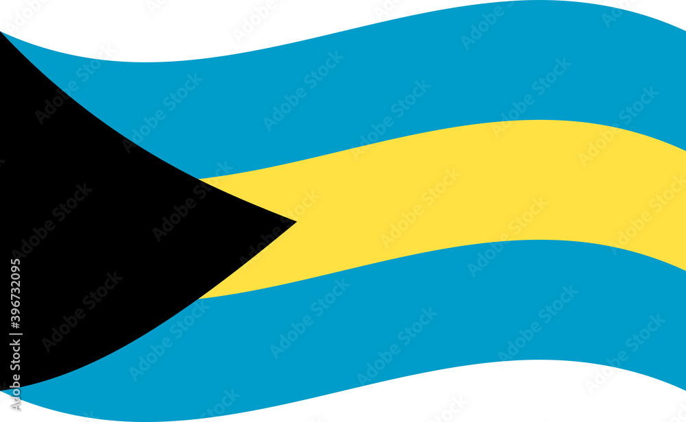 flag of the Bahamas. Vector illustration Stock Vector | Adobe Stock