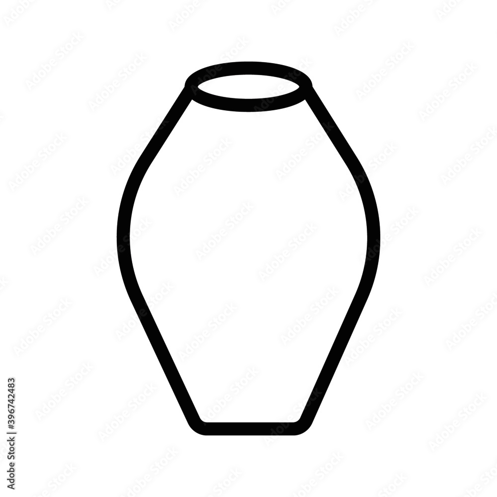 Ancient urn icon. Ancient urn design concept from the collection ...