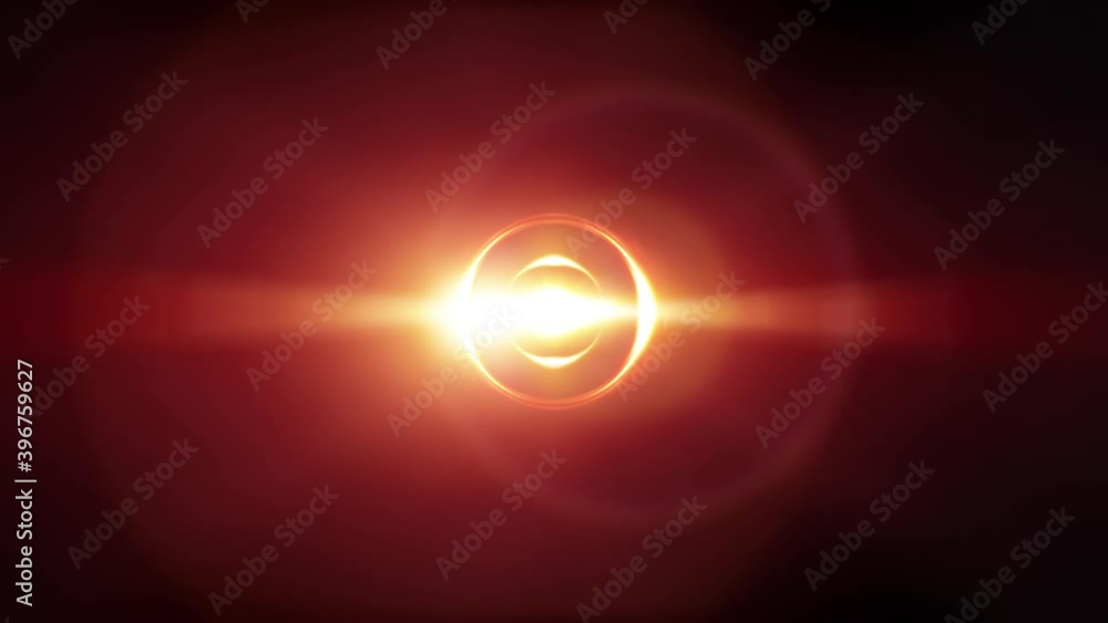 4k Abstract Center Flickering Flare Light Background with Halo effect ...