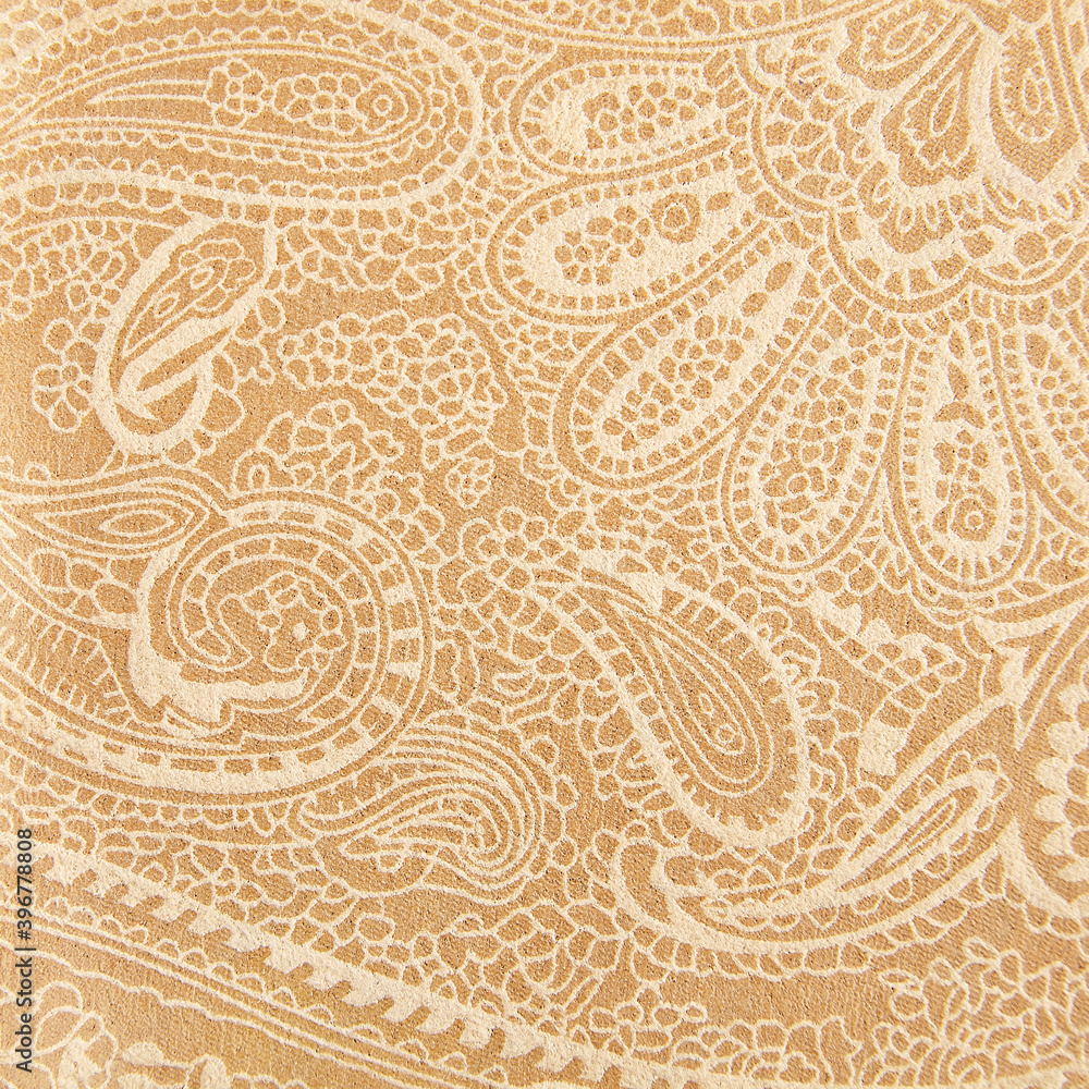 Fabric texture patterns turkish cucumbers beige color for background or ...