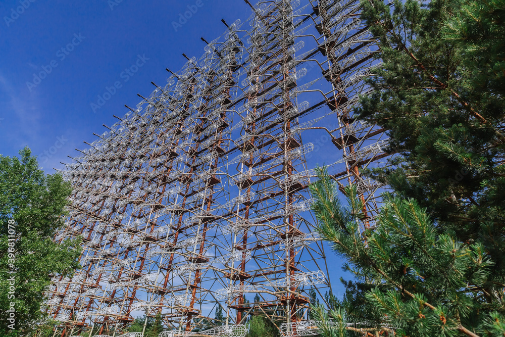Former military Duga radar system in Chernobyl Exclusion Zone, Ukraine ...