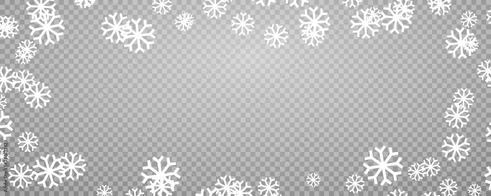 Free Snowflake Border Vector