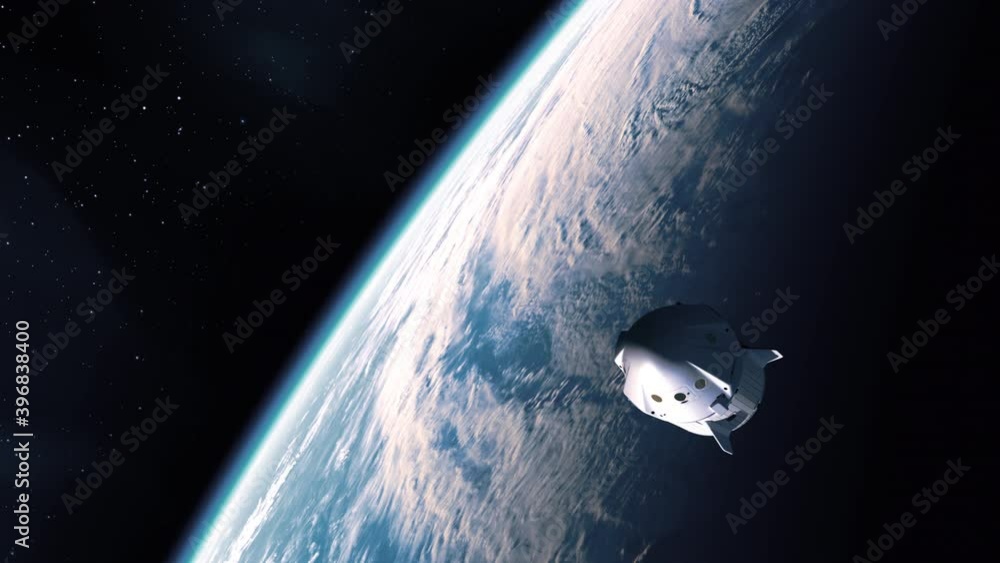 Commercial spaceship flight from Earth to international space station ...