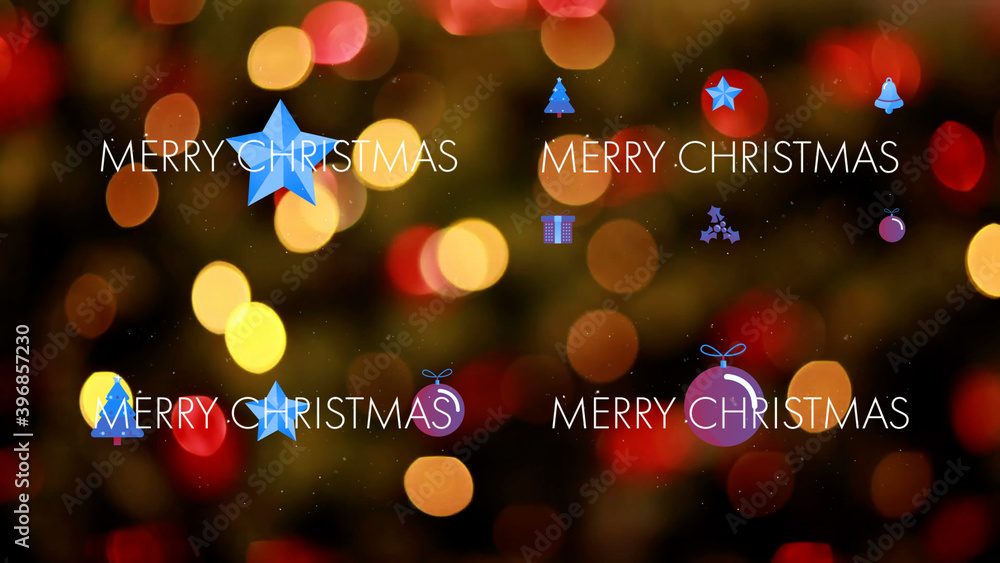 Happy Colorful Christmas Lower Thirds Stock Template | Adobe Stock