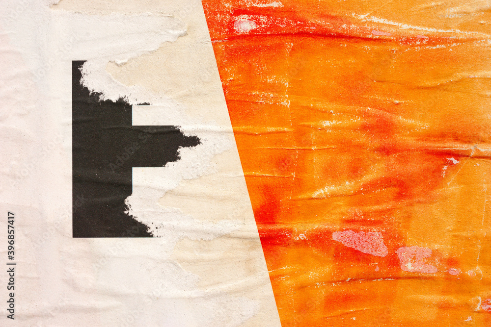 Old ripped torn posters grunge texture background creased crumpled ...