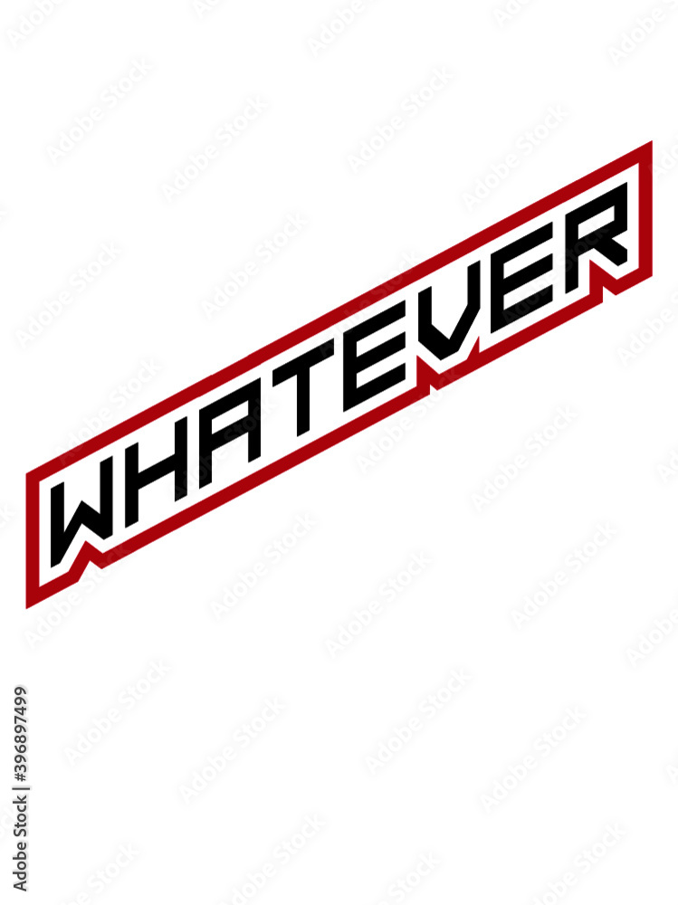 Whatever Logo Rahmen Stock Vector | Adobe Stock