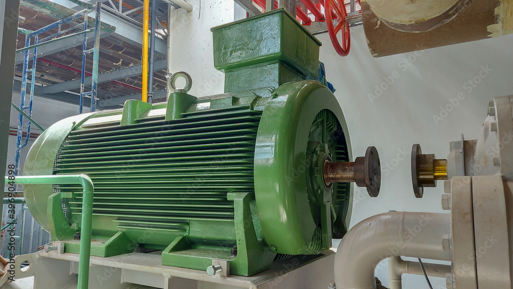 powerful electric motors for modern industrial equipment Stock Photo ...