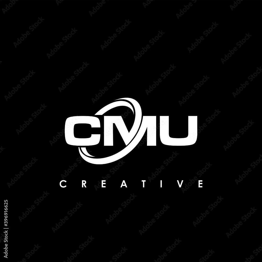 CMU Letter Initial Logo Design Template Vector Illustration Stock ...