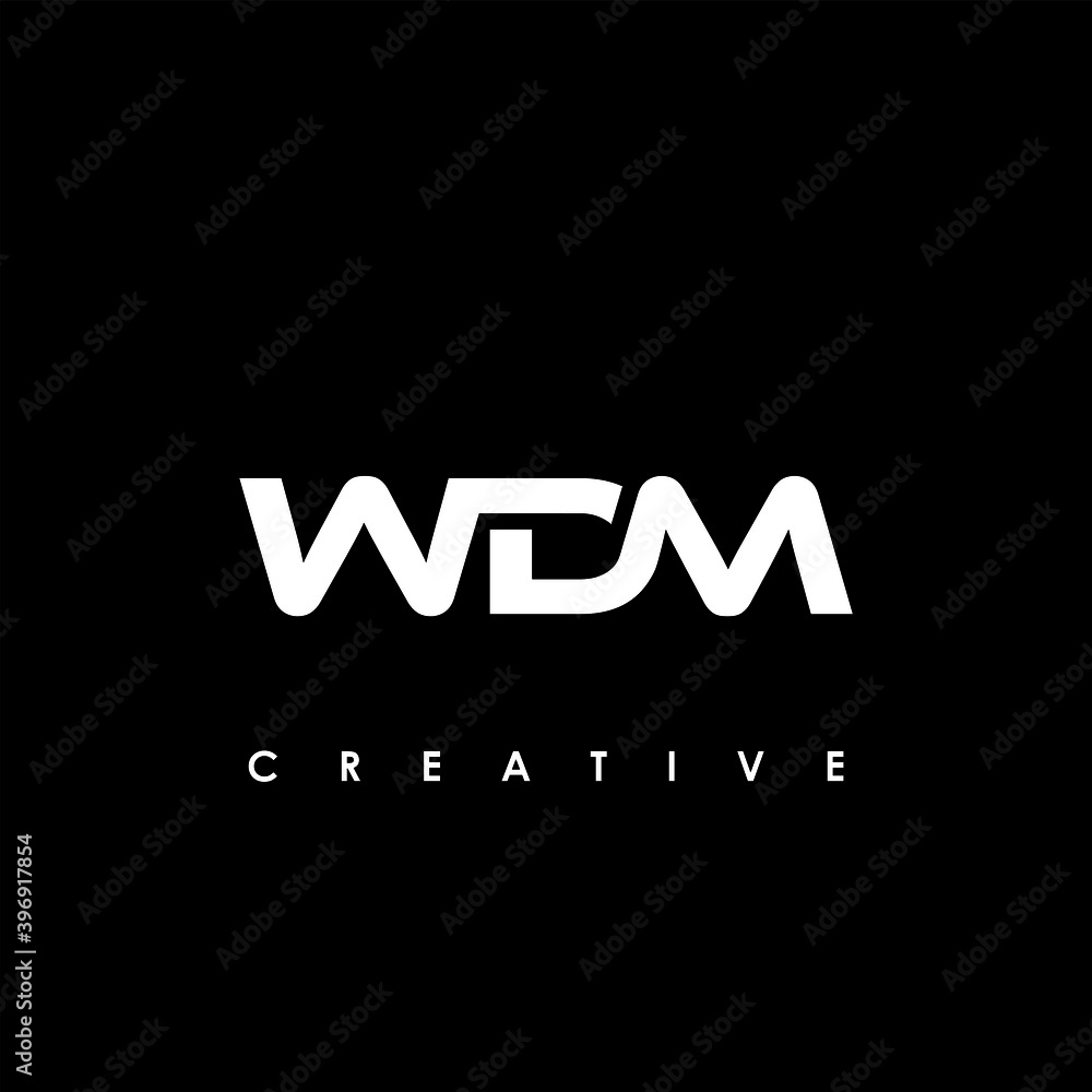 WDM Letter Initial Logo Design Template Vector Illustration Stock ...
