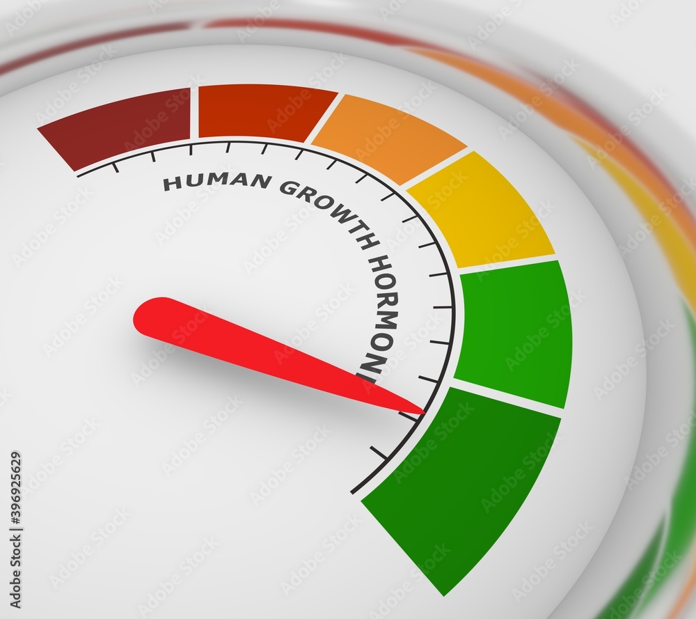 Gradient scale. Growth hormone level measuring device icon. Sign ...