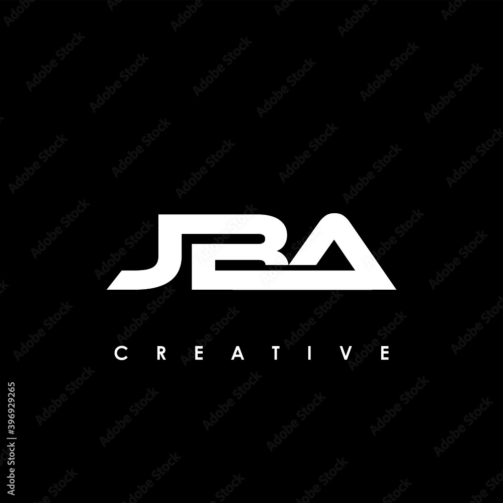JBA Letter Initial Logo Design Template Vector Illustration Stock ...