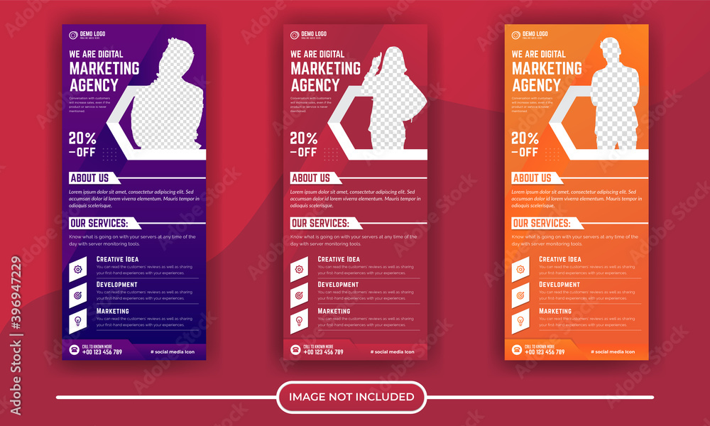 social media ads vector templates fully editable, advertising design ...