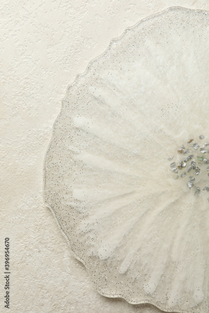 Epoxy resin on white background, top view Stock Photo | Adobe Stock