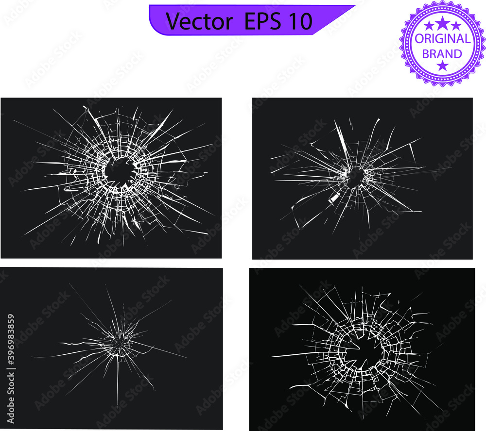Bullet Hole Glass Effect