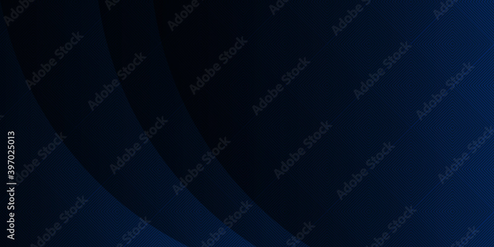 Dark blue wave abstract presentation background. Vector illustration ...
