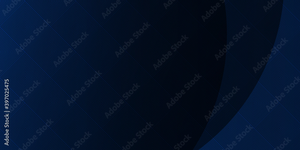 Dark blue wave abstract presentation background. Vector illustration ...