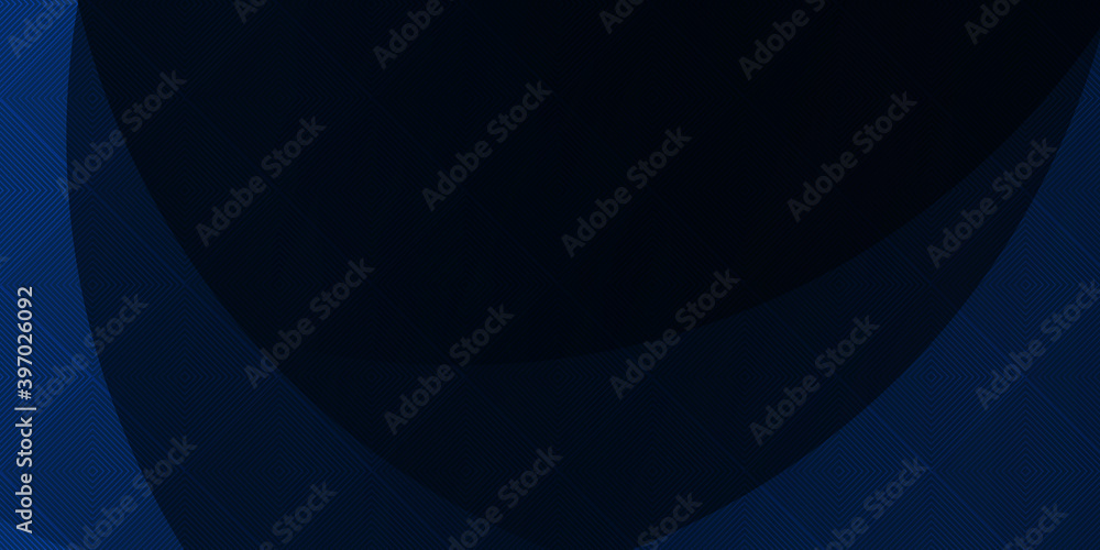Dark blue wave abstract presentation background. Vector illustration ...