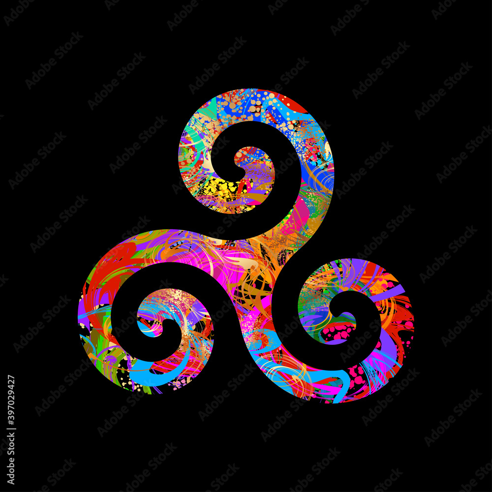 Ancient pagan Scandinavian sacred symbol Celtic cross, knot, a symbol ...