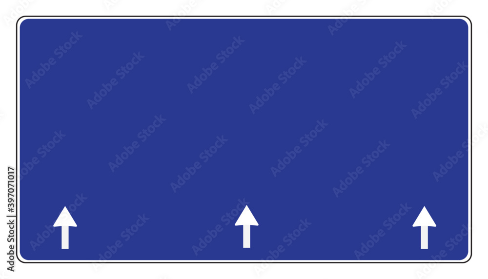 Autobahnschild Stock Vector | Adobe Stock