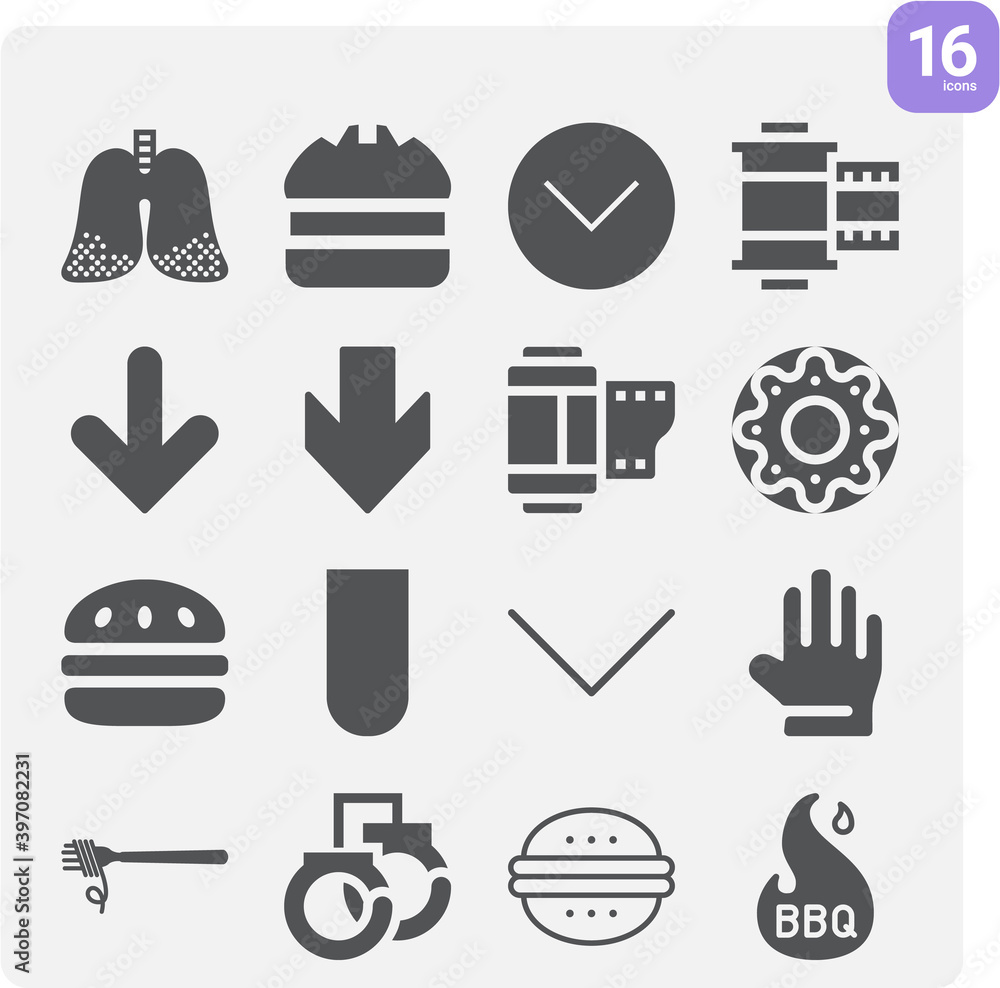 Simple set of behind related filled icons. Stock Vector | Adobe Stock
