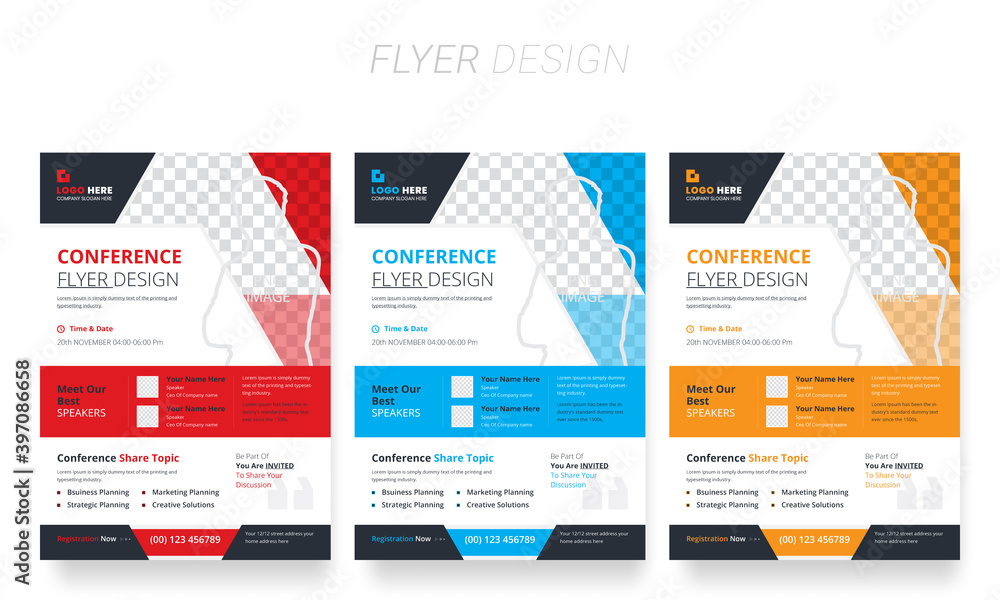 Conference Flyer Design. Business Conference Flyer, brochure, and ...