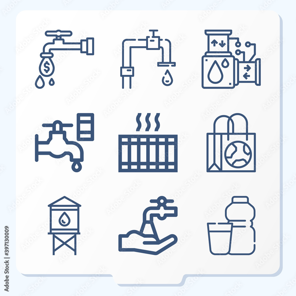 Simple set of 9 icons related to urine Stock Vector | Adobe Stock