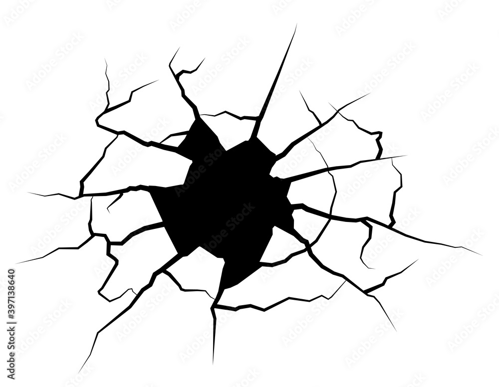 Wall Crack Vector Png