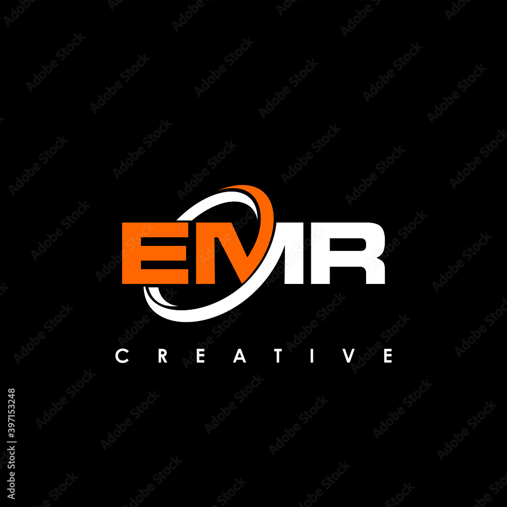 EMR Letter Initial Logo Design Template Vector Illustration Stock ...