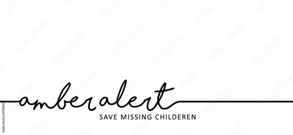 Slogan emergency, Amber Alert warning sign. Emergencies alerts signal ...