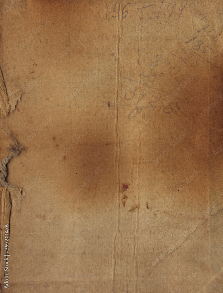 Vintage old paper with scratches and stains texture Stock Photo | Adobe ...