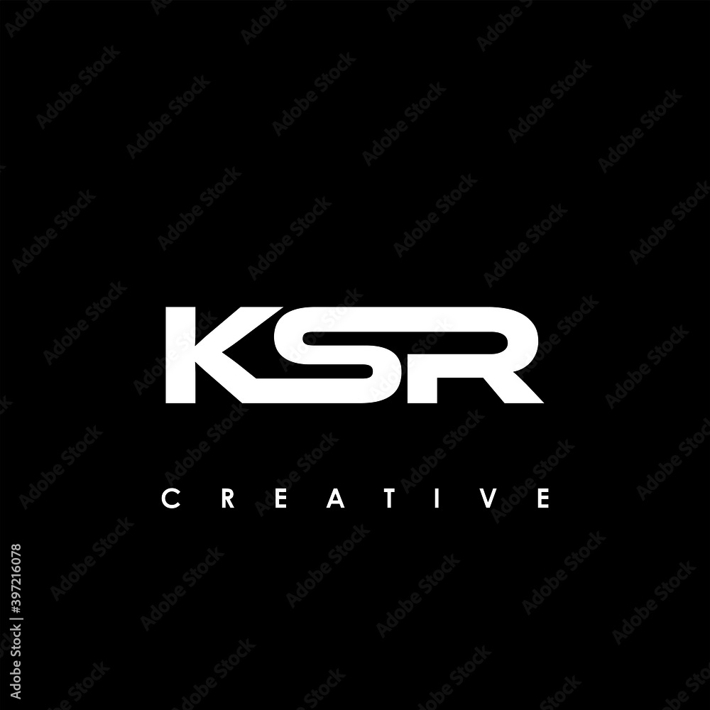 KSR Letter Initial Logo Design Template Vector Illustration Stock ...
