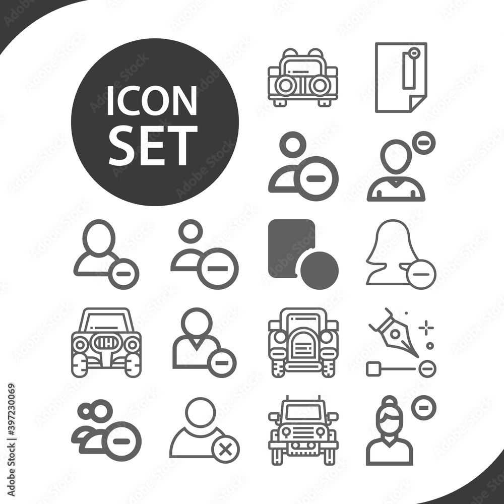 Simple set of excess related lineal icons. Stock Vector | Adobe Stock