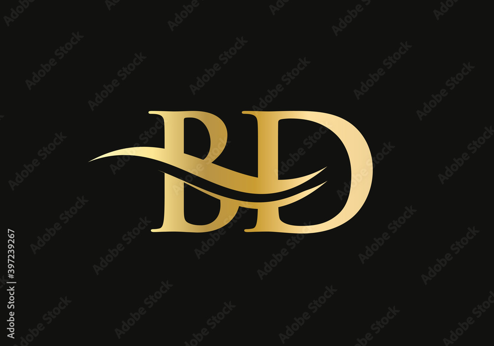 BD Letter Linked Logo for business and company identity. BD logo design ...