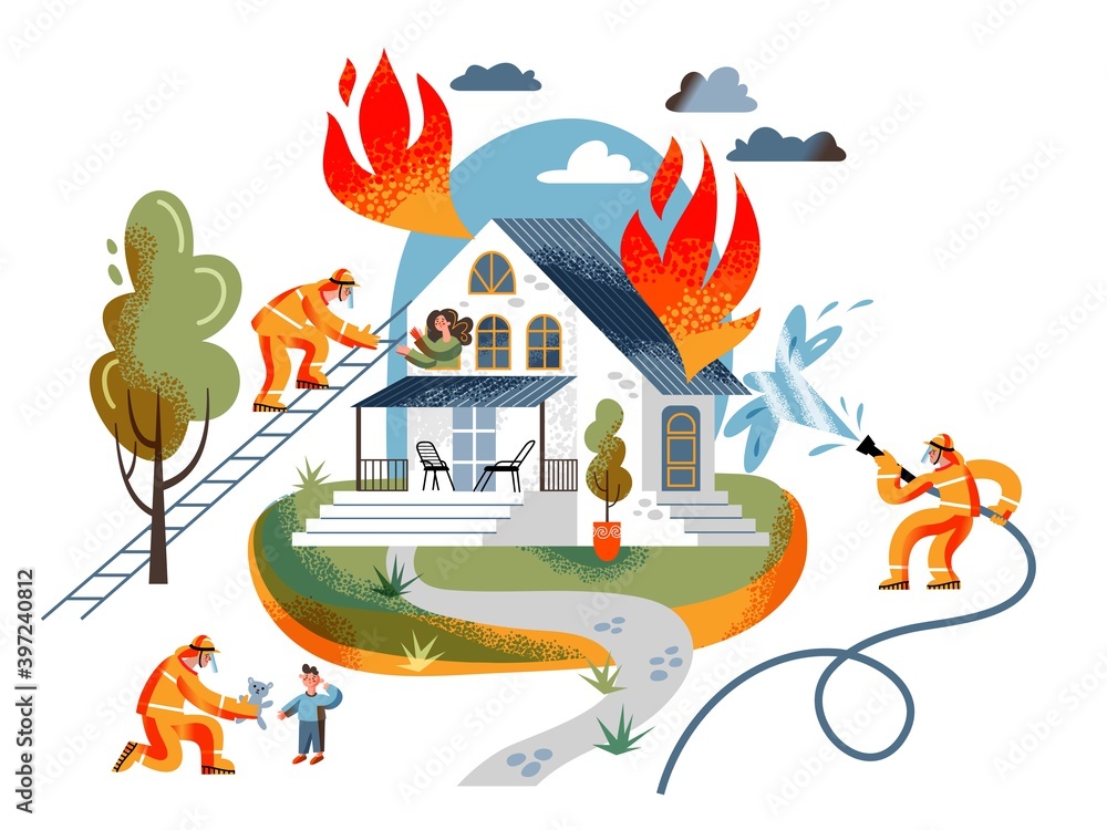 Building On Fire Clip Art