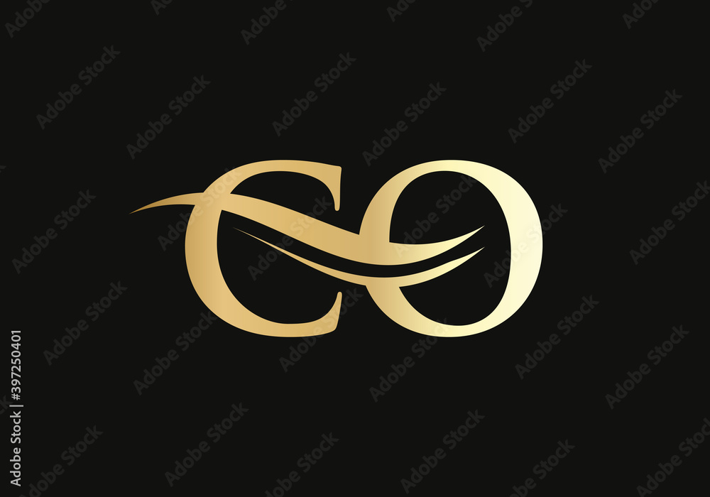 CO logo design. Creative and Minimalist Letter CO Logo Design with ...
