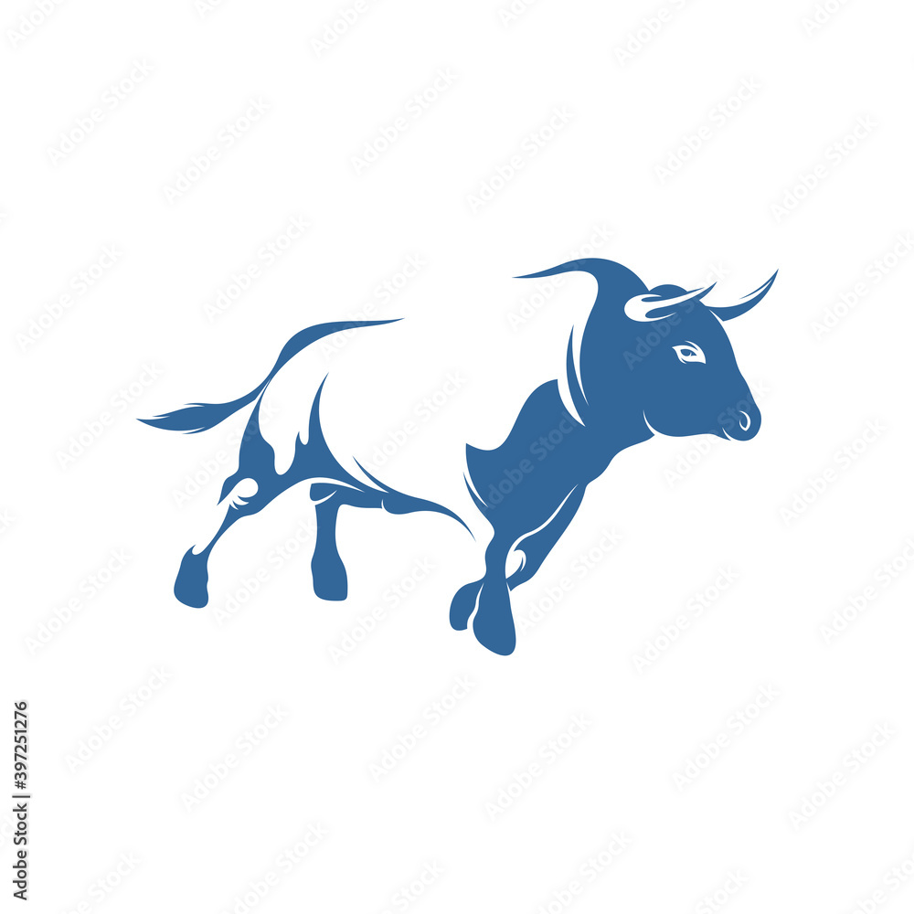 Bull logo vector template, Creative Bull logo design concepts, icon ...