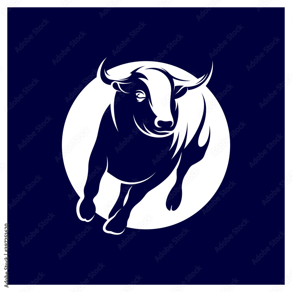 Bull logo vector template, Creative Bull logo design concepts, icon ...