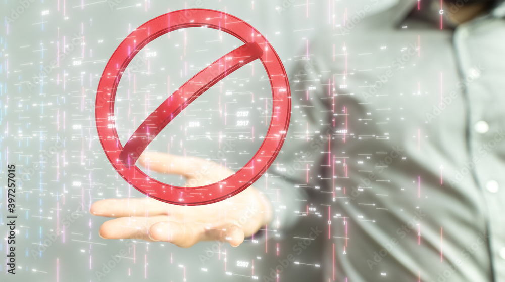 warning stop sign attention symbol Stock Photo | Adobe Stock