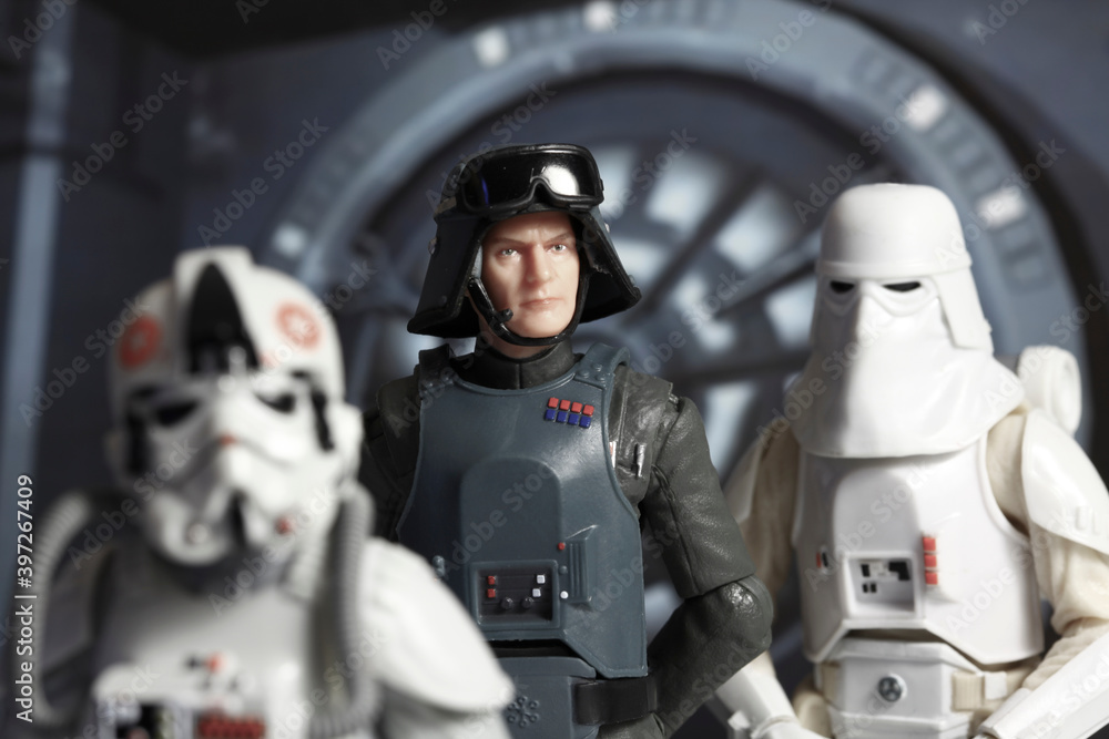 NEW YORK USA - NOV 11 2018: Recreation of a scene from Star Wars The ...