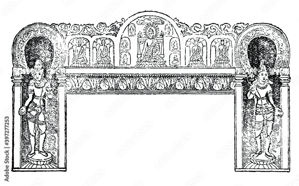 Indian from the time of Sanskrit in India border which is like and arch ...